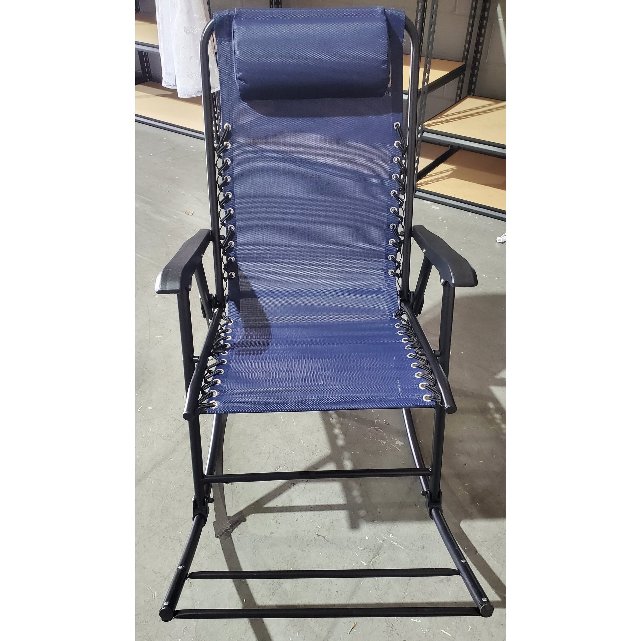 Costway Patio Camping Rocking Chair Folding Rocker Footrest Lightweight ...