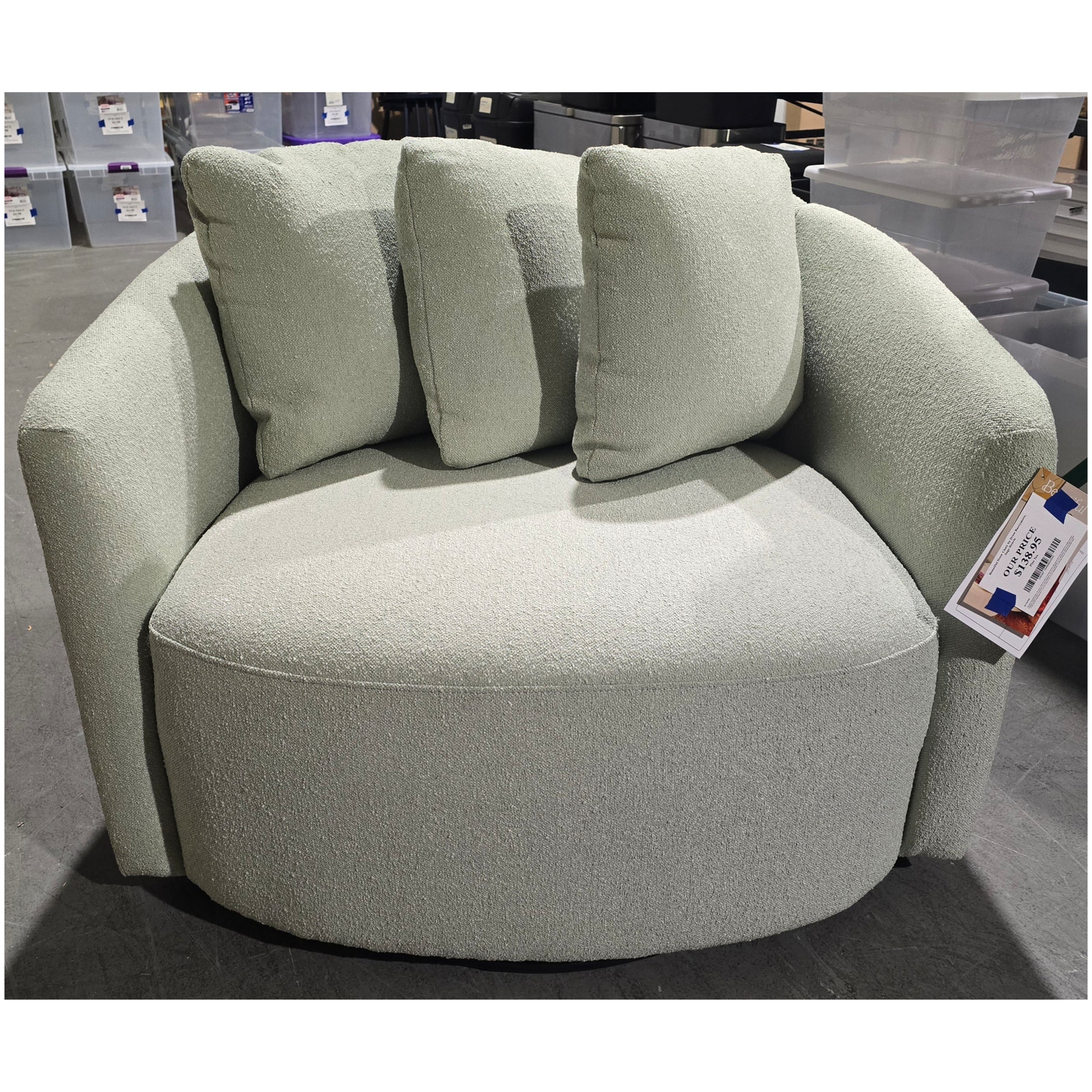 Beautiful Drew Chair by Drew Barrymore, Sage Boucle | 2nd City ...