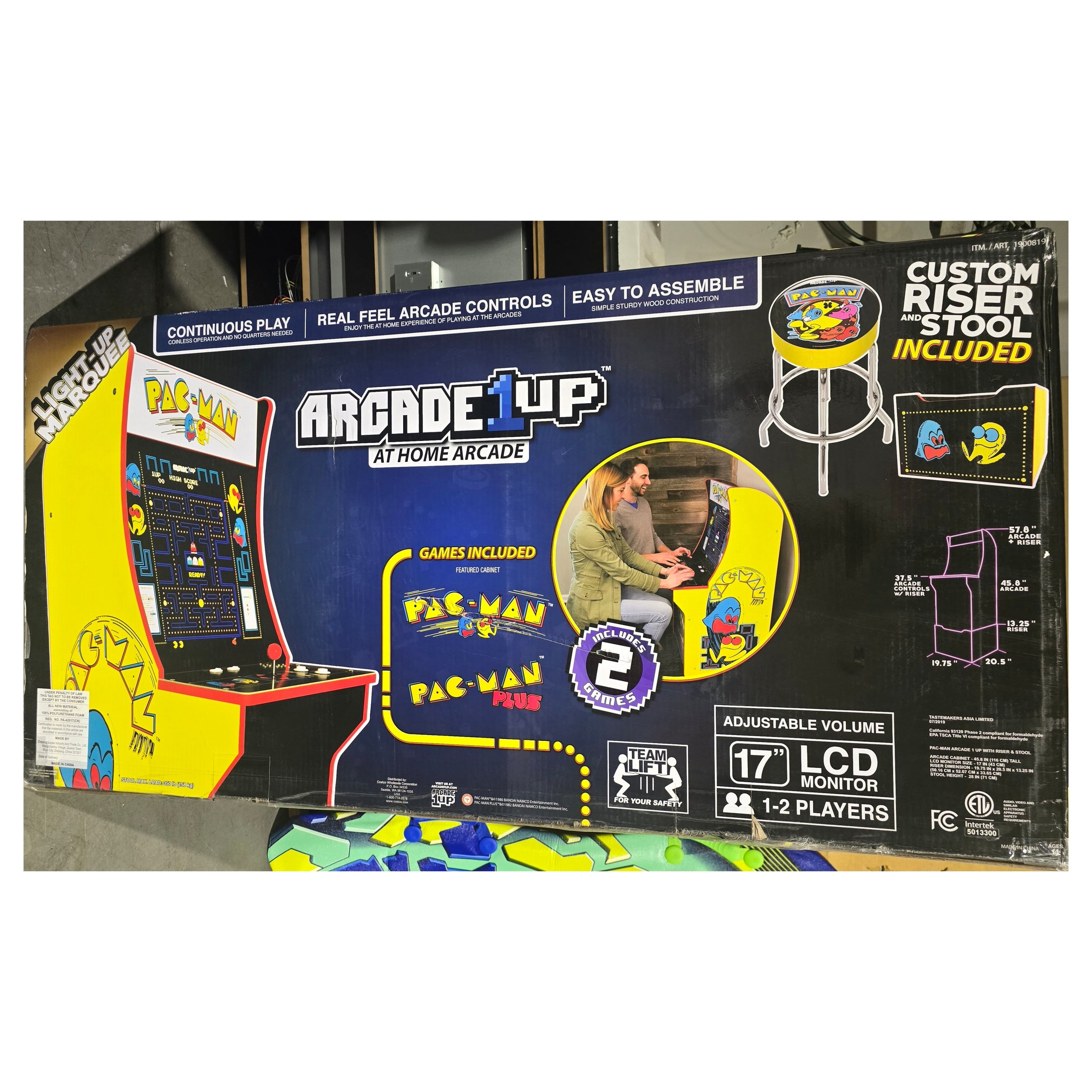 ARCADE 1UP PACMAN/STOOL | 2nd City Liquidators, LLC.